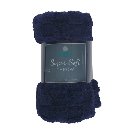Comfort Bay Super Soft Throw, Blue, 50 x 60 - Walmart.com