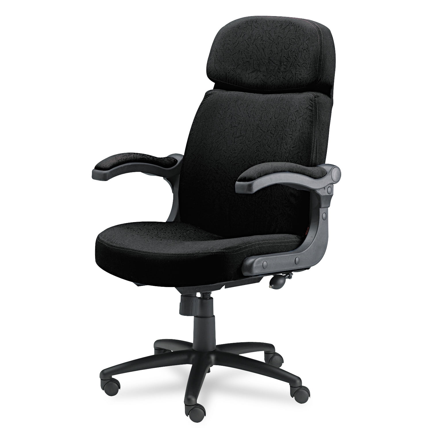 Comfort Big & Tall Pivot Arm Chair, Fabric Black Color - Walmart.com