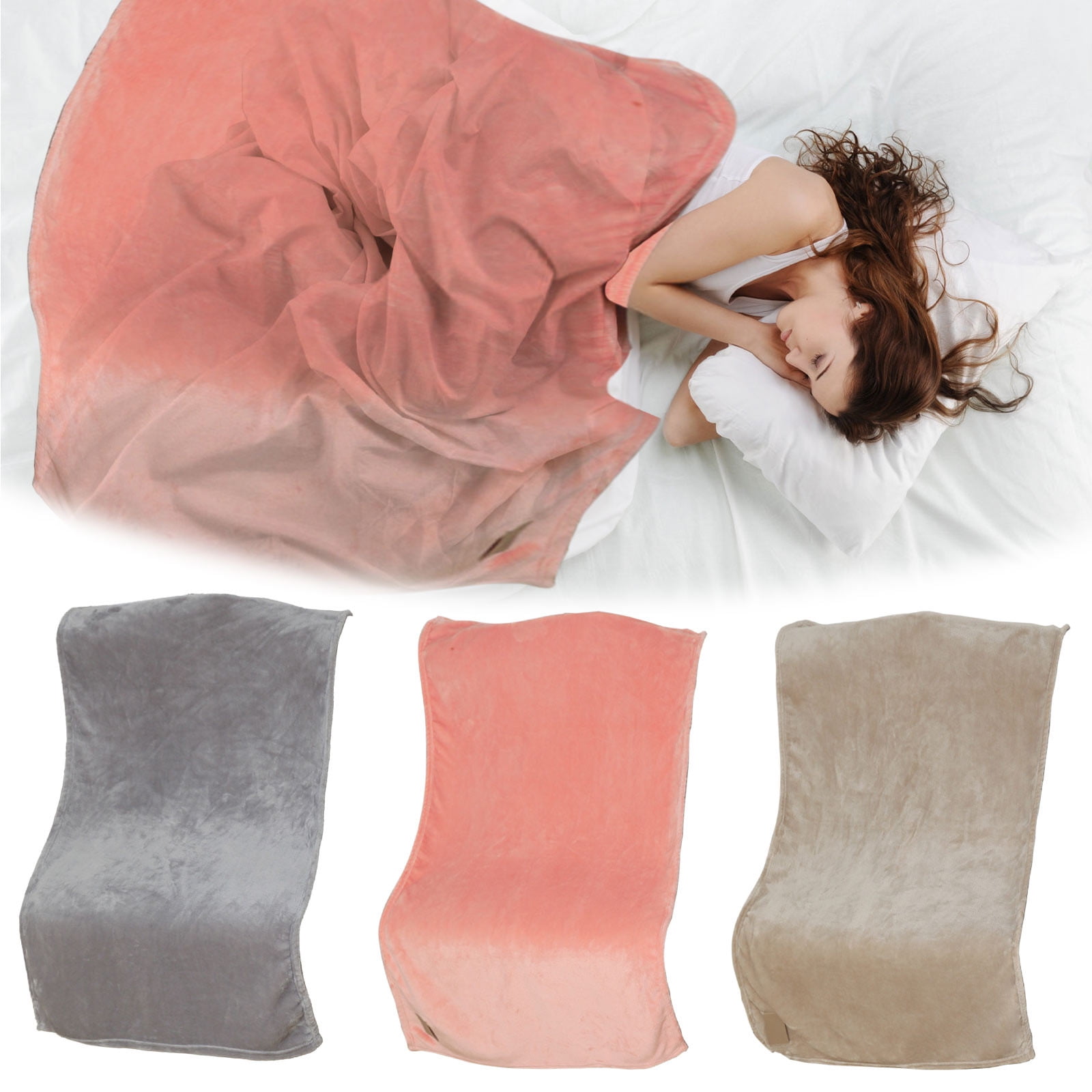 Comfort Blanket, Solid Color Fleece Flannel Air Conditioning Nap ...