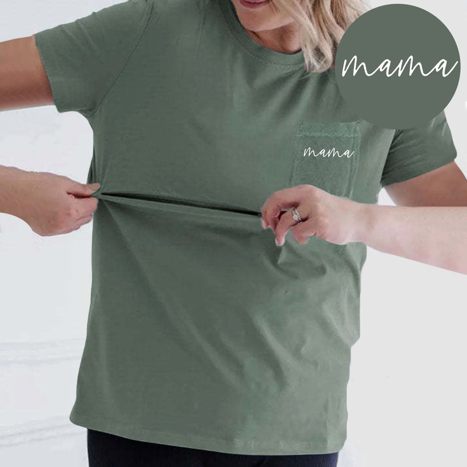 Comfort Breastfeeding Shirts for Women Mama Zipper Nursing Tops ...