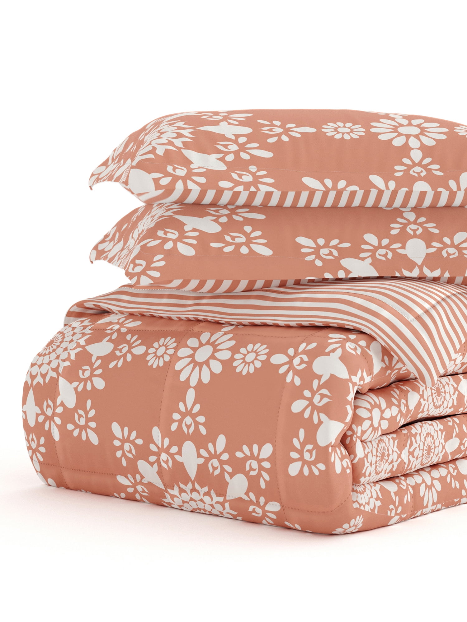 Comfort Canopy - 3 Piece Clay Farmhouse Daisy Medallion All Season Down ...