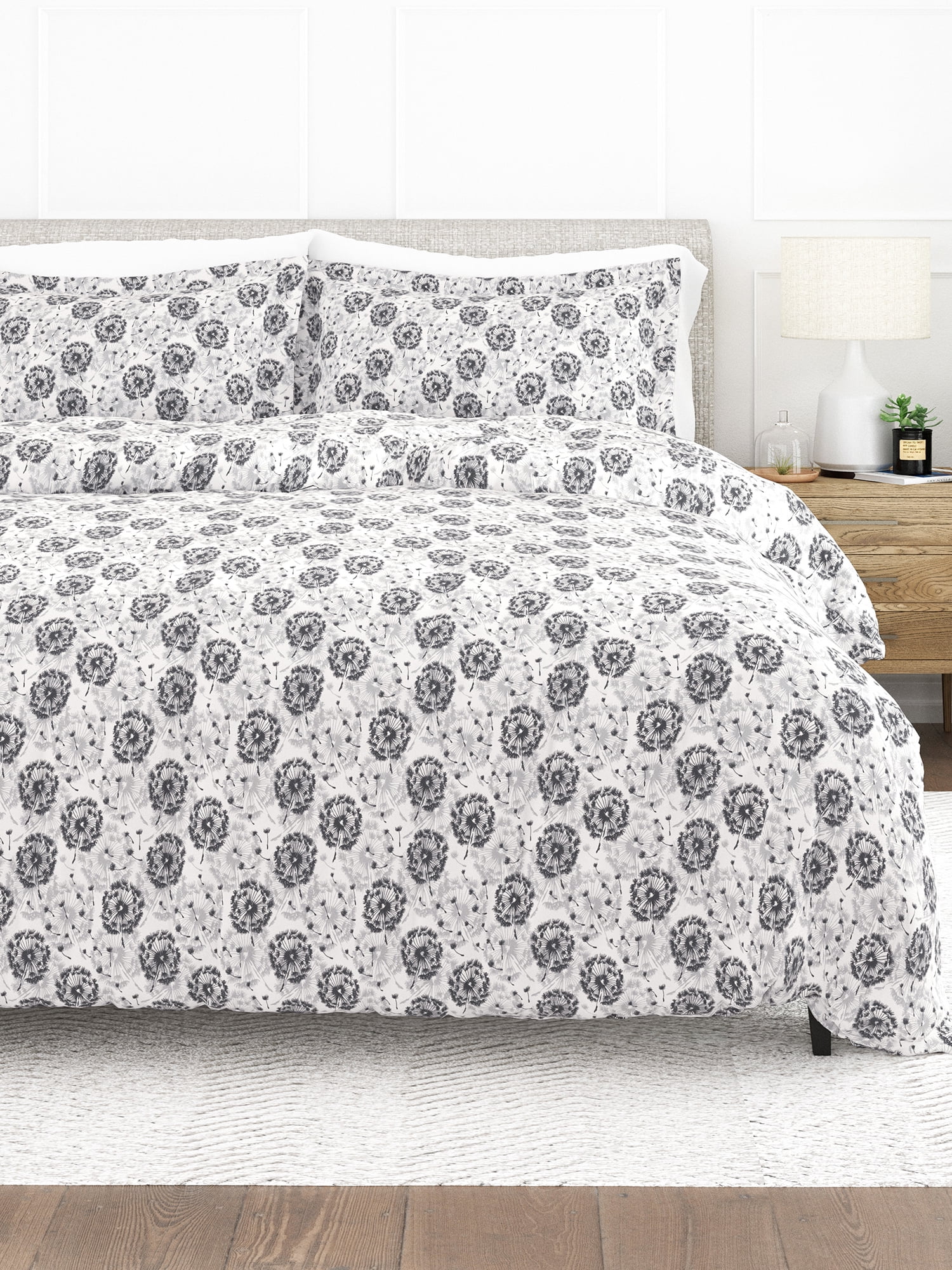 Comfort Canopy - 3 Piece Farmhouse Floral Patterned Duvet Cover Set ...