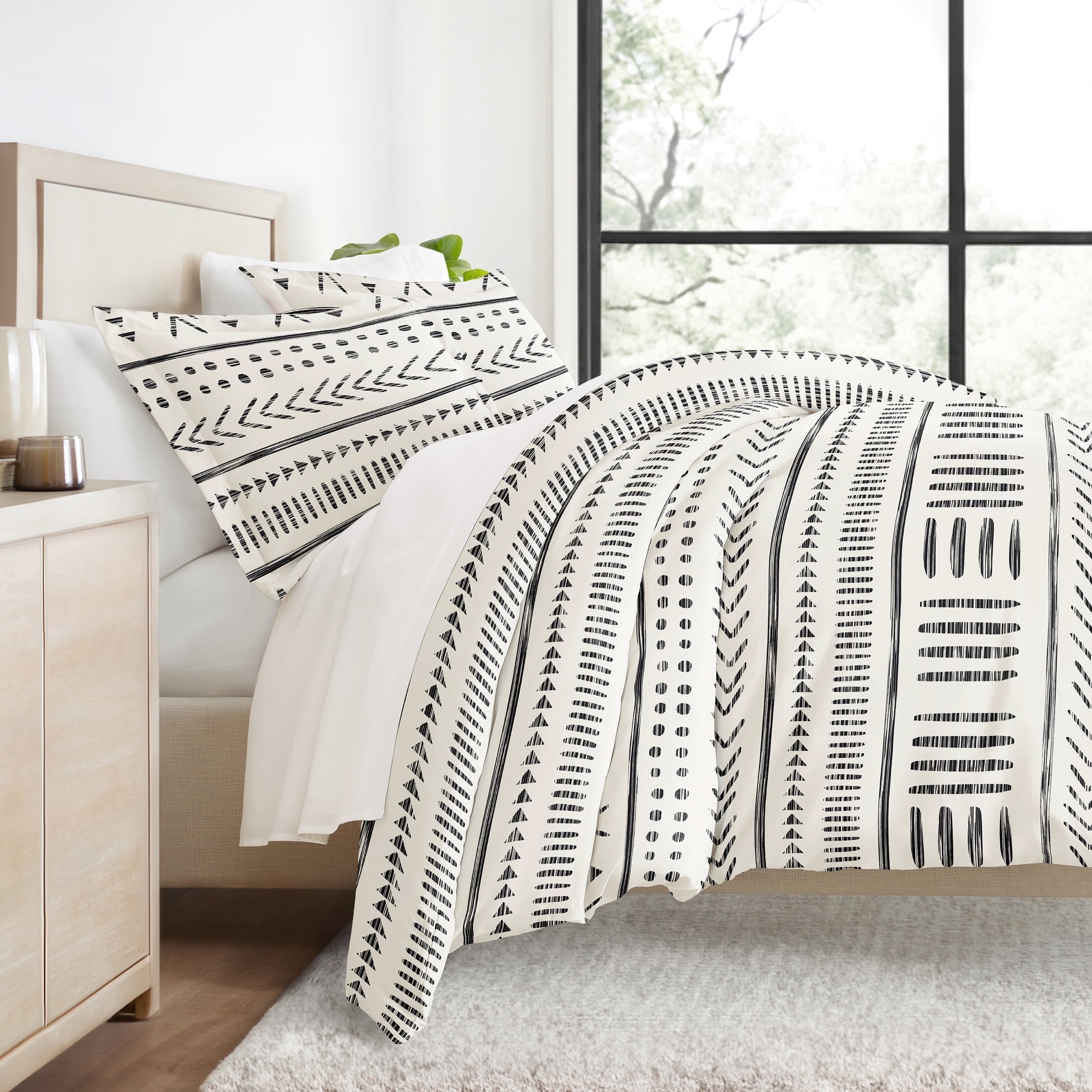 Duvet Covert Set - Ultra Soft - Gray Arrow Dreams for Twin Size Bedding ...