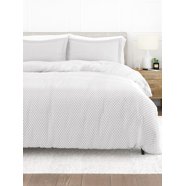 Comfort Canopy - 3 Piece Gray Farmhouse Edgy Flowers Patterned Duvet ...