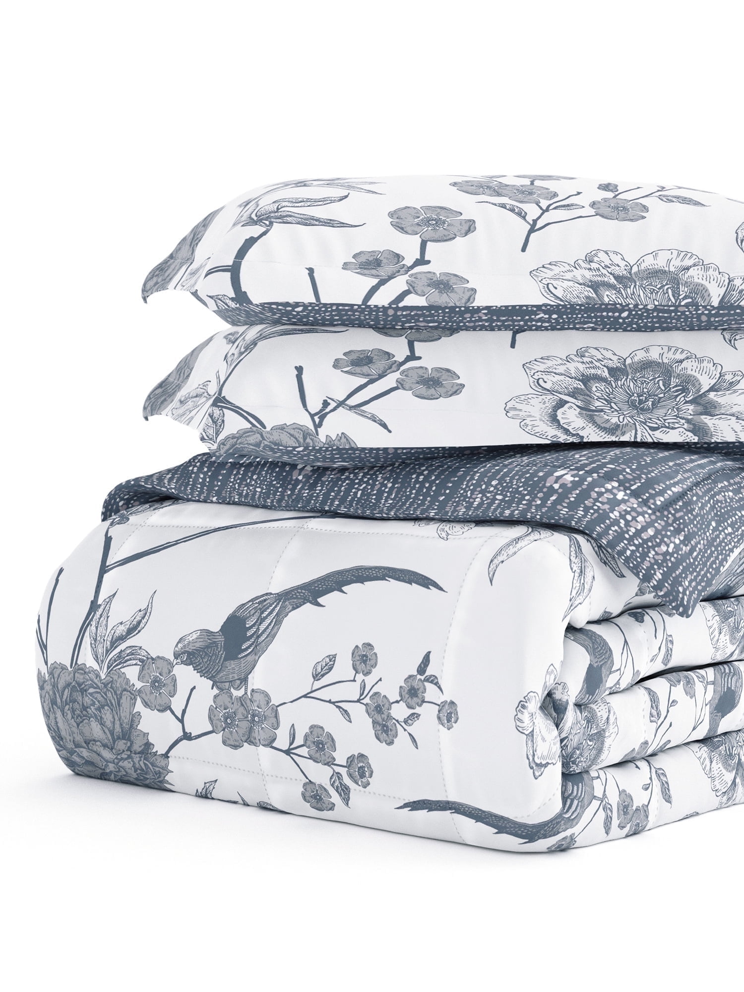 Comfort Canopy - 3 Piece Light Blue Floral Molly Botanicals All Season ...