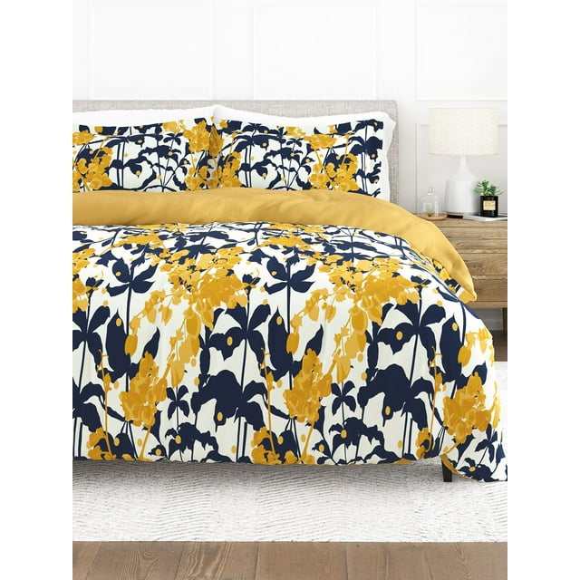 Comfort Canopy - 3 Piece Yellow Boho Duvet Cover Set with Shams for ...