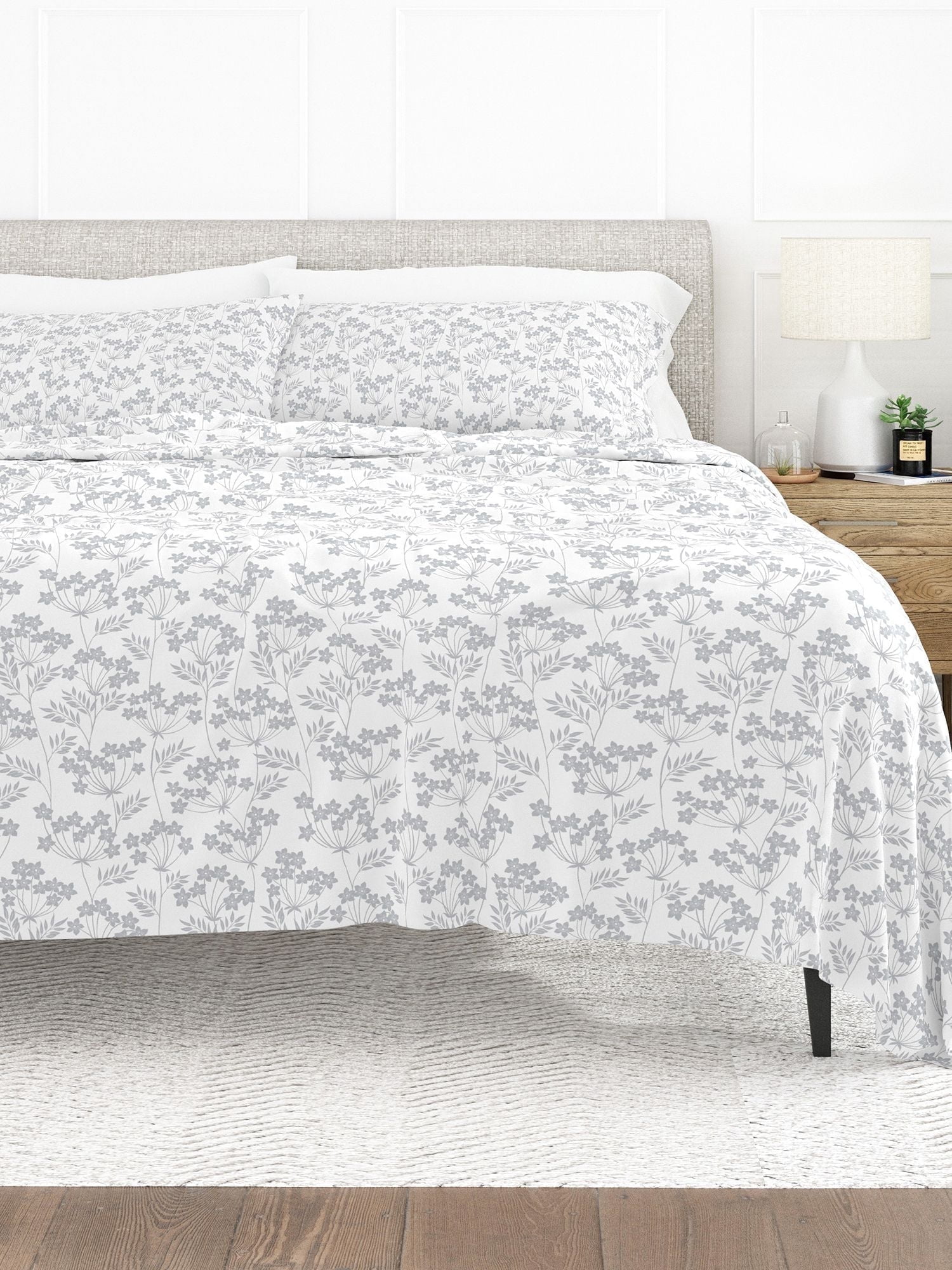 Ultra Soft & Breathable Wrinkle Free Bed Sheets Set - Light Blue ...