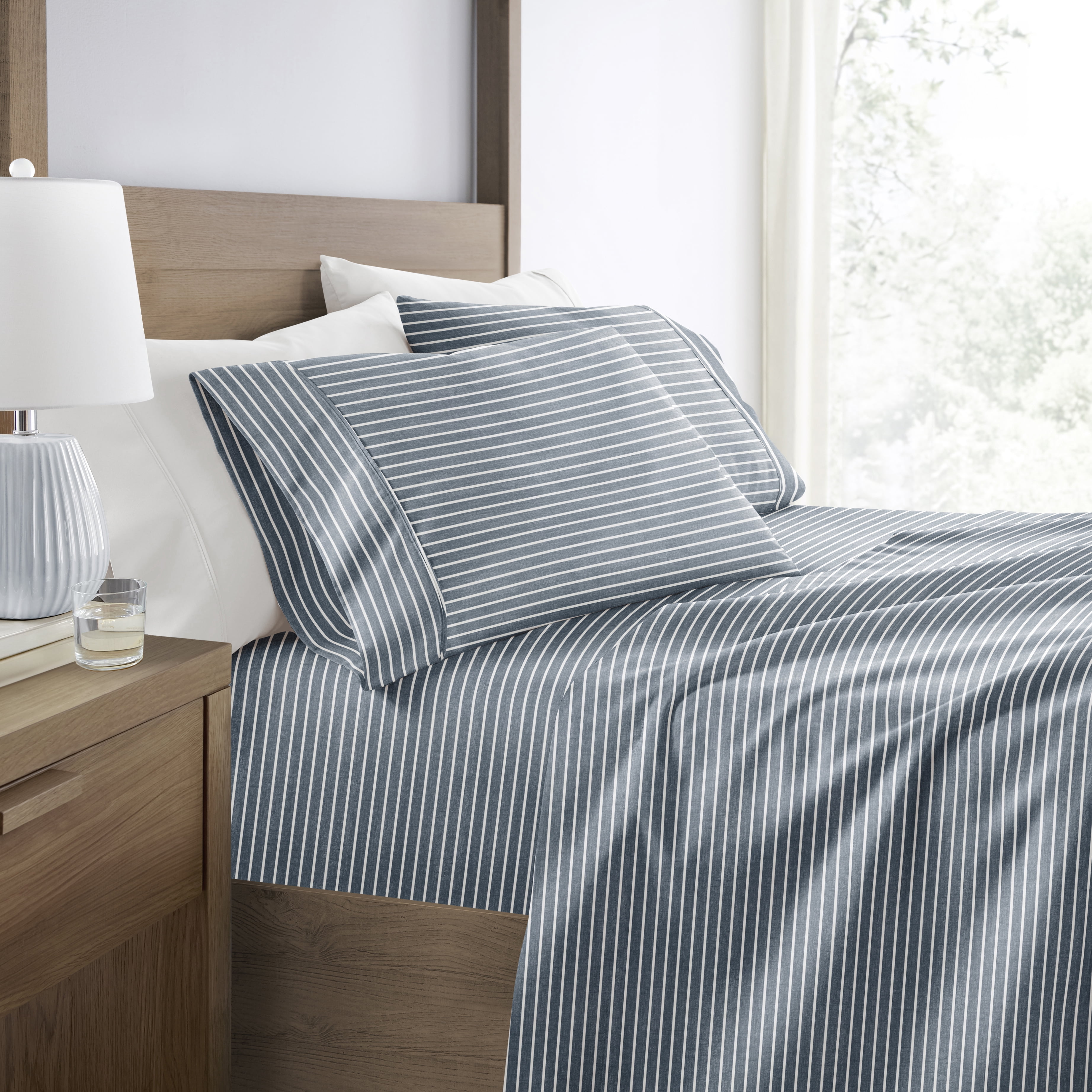 Comfort Canopy 4 Piece Sheet Set Patterned Microfiber Ultra Soft ...