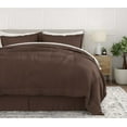 Comfort Canopy - 8 Piece Chocolate Bed In A Bag Microfiber Ultra Soft ...