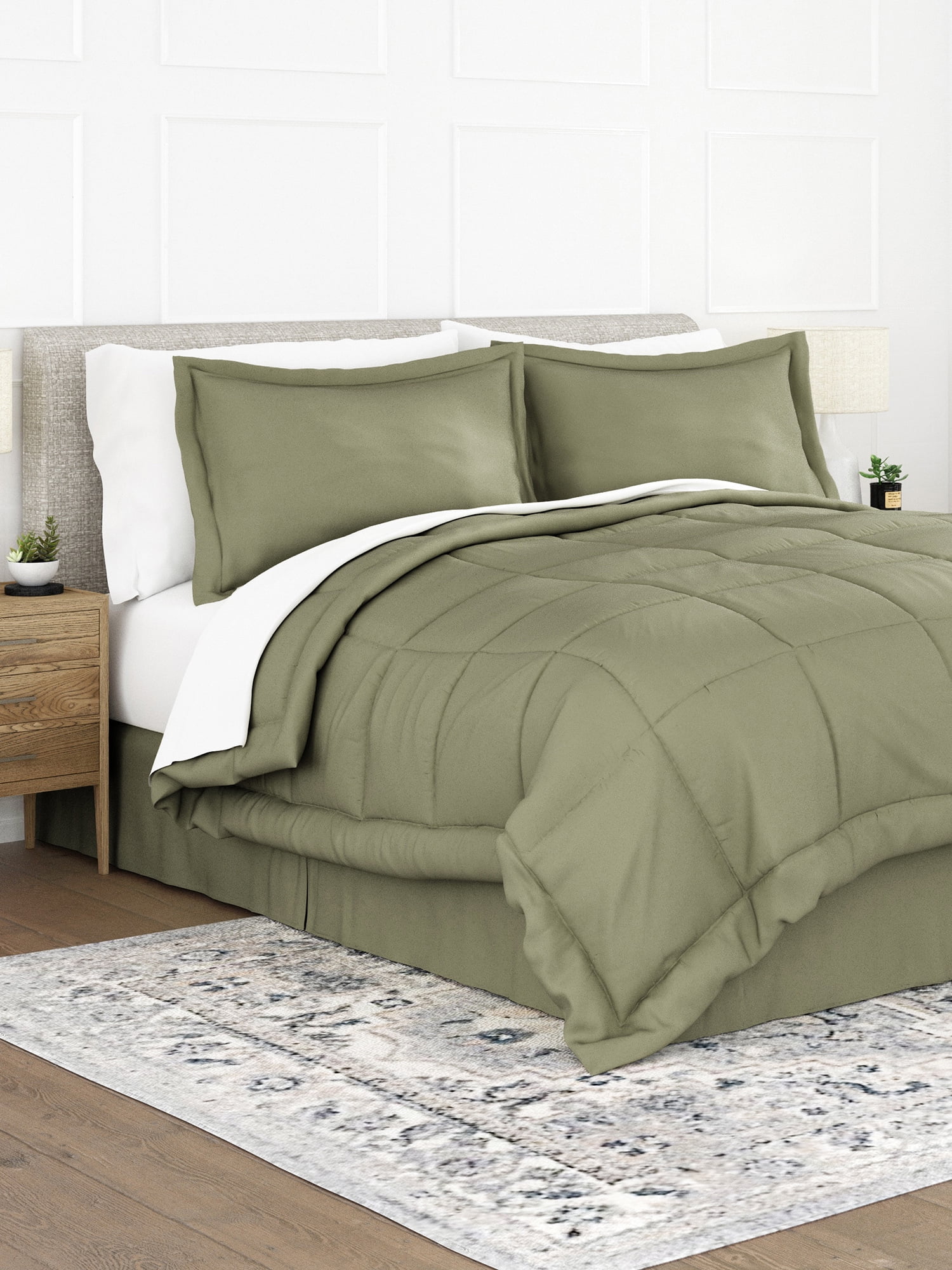 Comfort Canopy - 8 Piece Sage Bed In A Bag Microfiber Ultra Soft ...