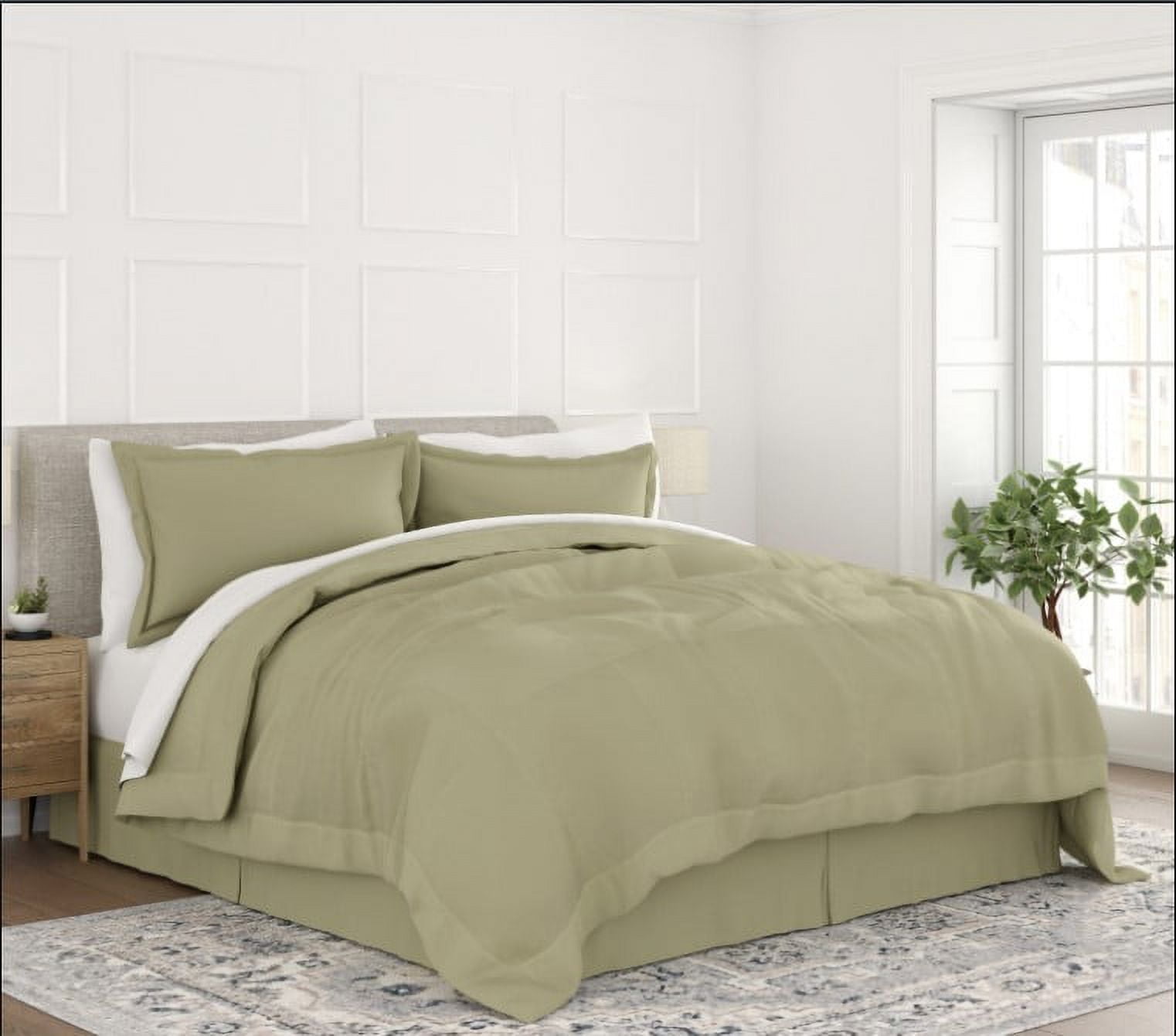 Comfort Canopy - 8 Piece Sage Bed In A Bag Microfiber Ultra Soft ...