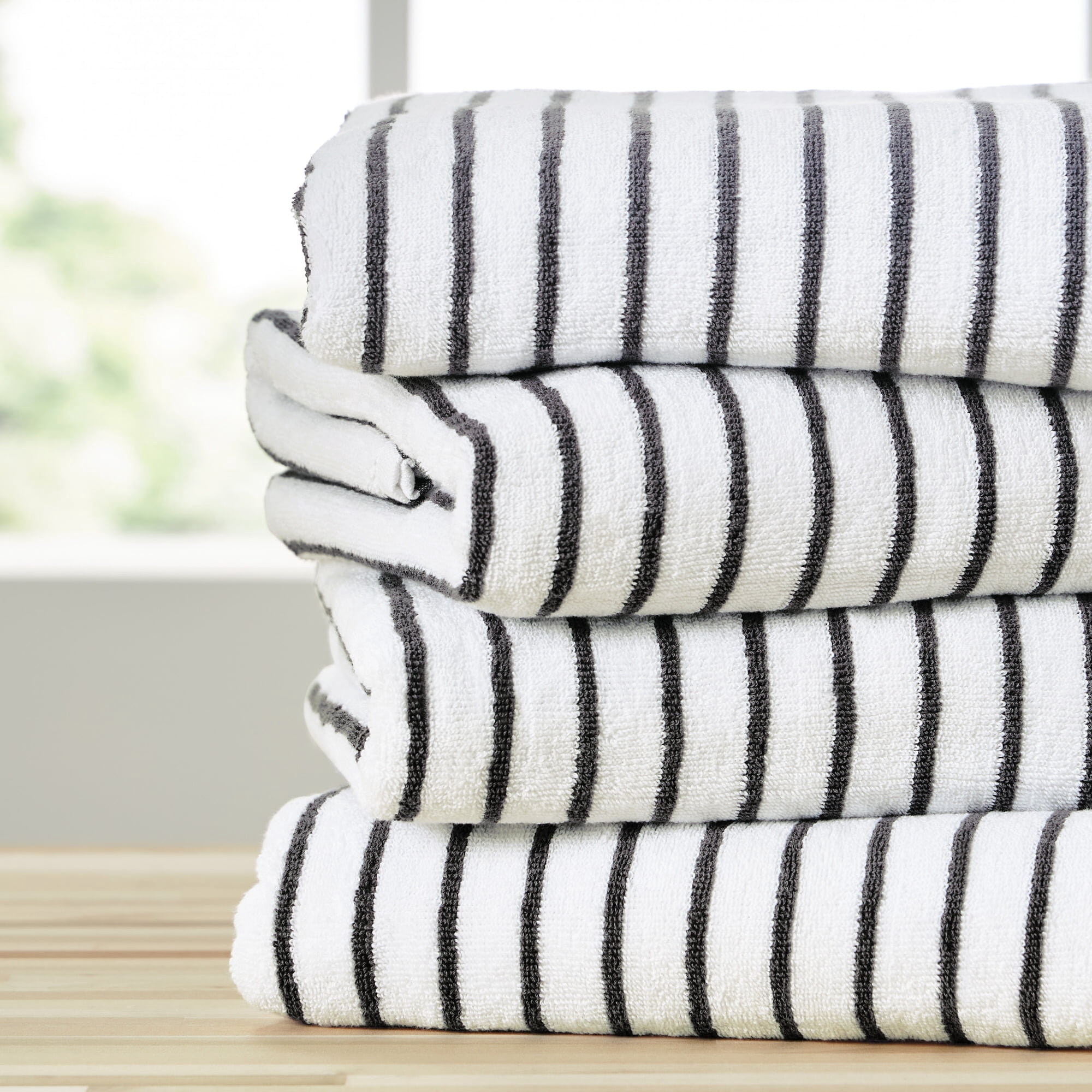 Comfort Canopy - Cabana Stripe Beach Pool Towels - Oversized 100% Ring ...