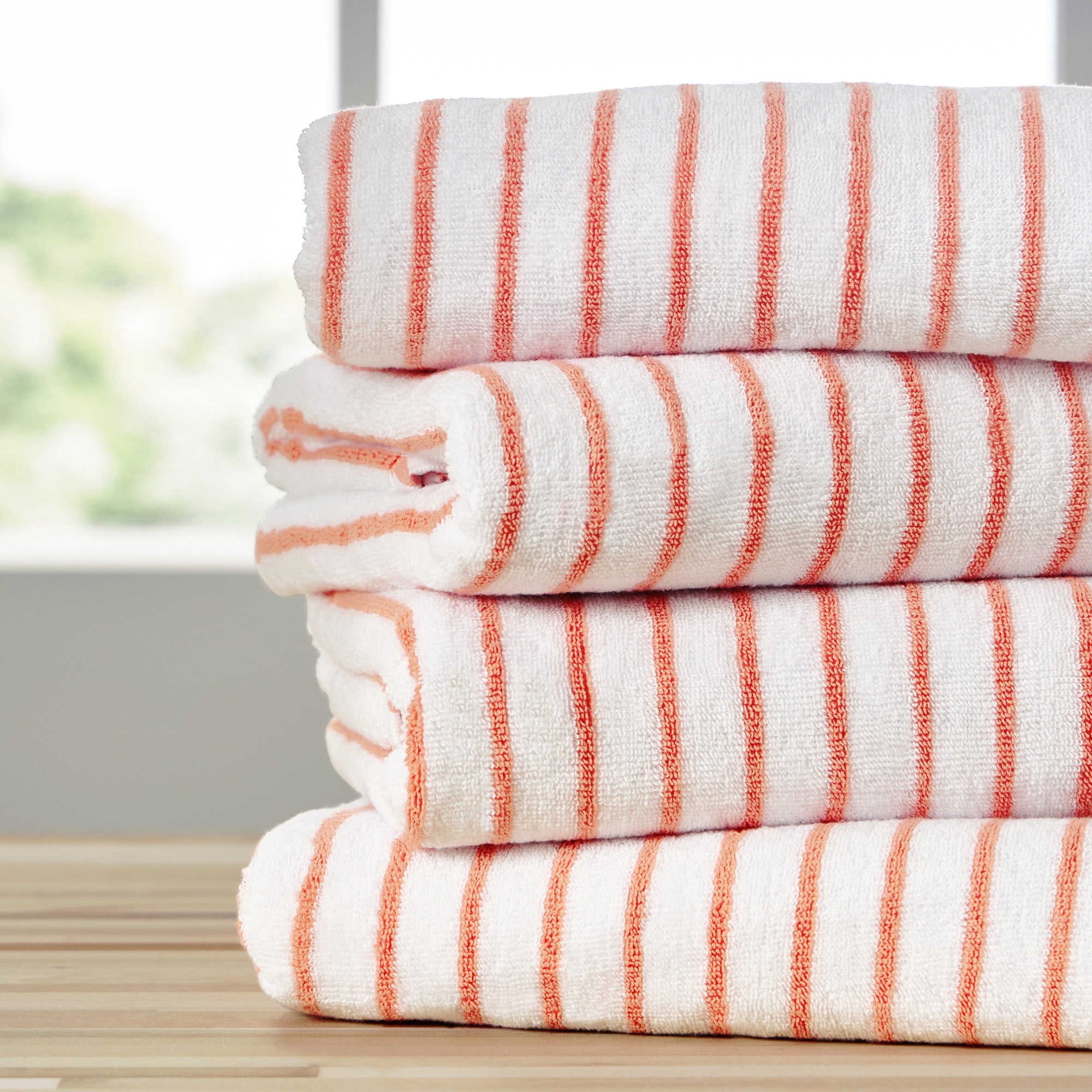 Comfort Canopy - Cabana Stripe Beach Pool Towels - Oversized 100% Ring ...