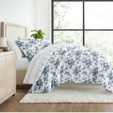 Comfort Canopy - Cabbage Rose Stripe Ultra Soft Reversible Comforter ...