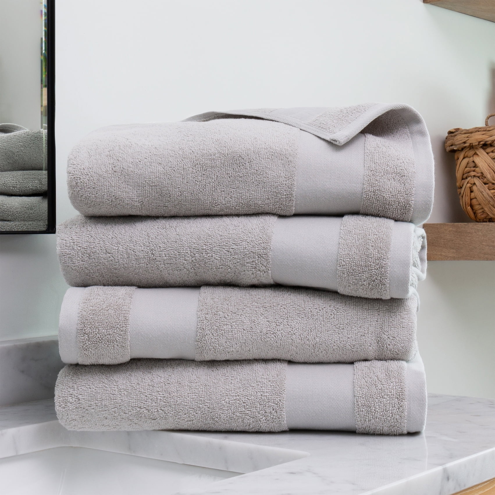 Comfort Canopy Extra Soft Set - 4 Pack 100% Cotton Bathroom Essential ...