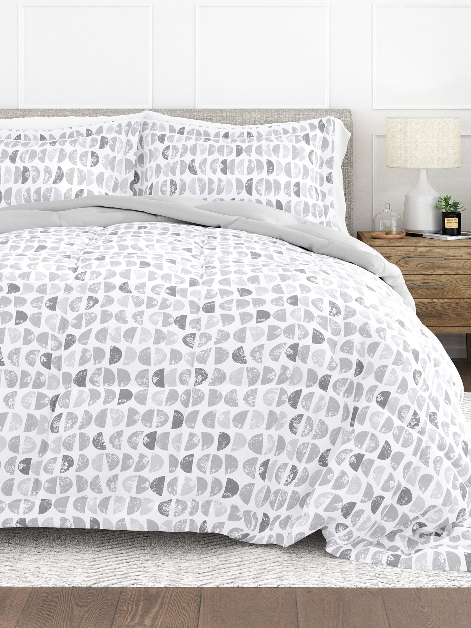 Comfort Canopy - Light Gray Moonlight Stars Timeless Print All Season ...