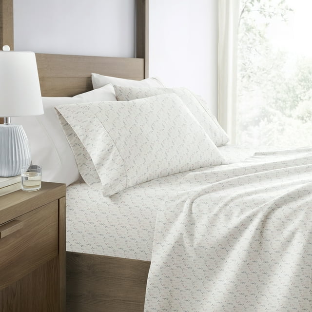 Comfort Canopy - Patterned Ultra-Soft Bed Sheet Set - Delicate Blossoms ...
