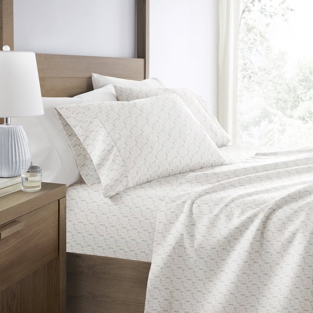 Comfort Canopy - Patterned Ultra-Soft Bed Sheet Set - Delicate Blossoms ...