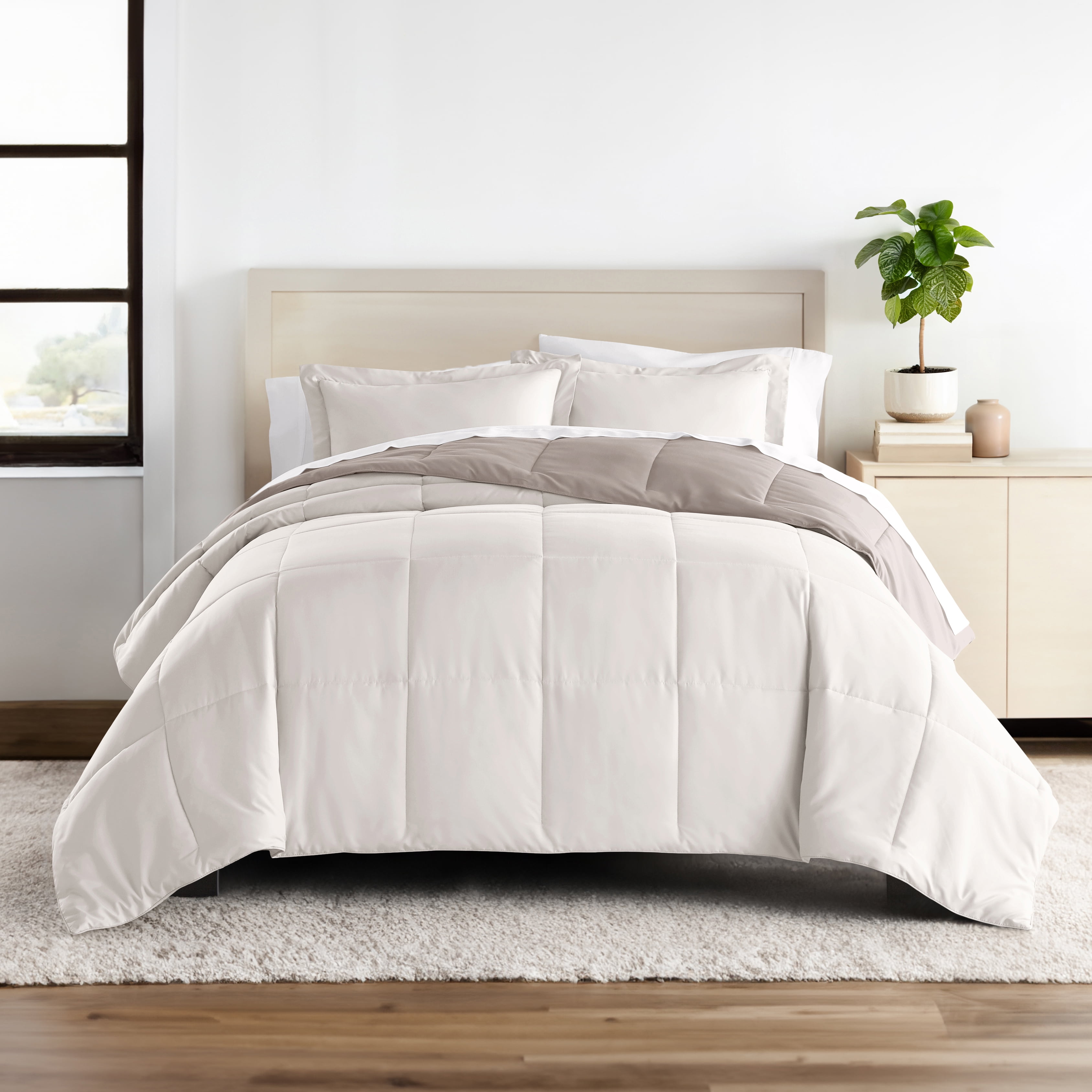 Comfort Canopy - Reversible Natural/Latte Lightweight All Season Down ...