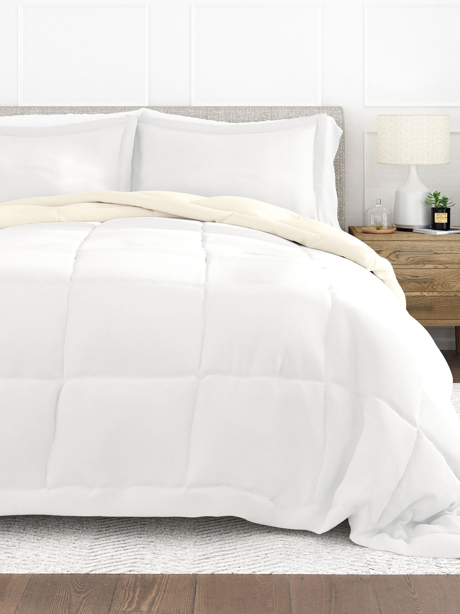 Comfort Canopy - Reversible White/Ivory Lightweight All Season Down ...