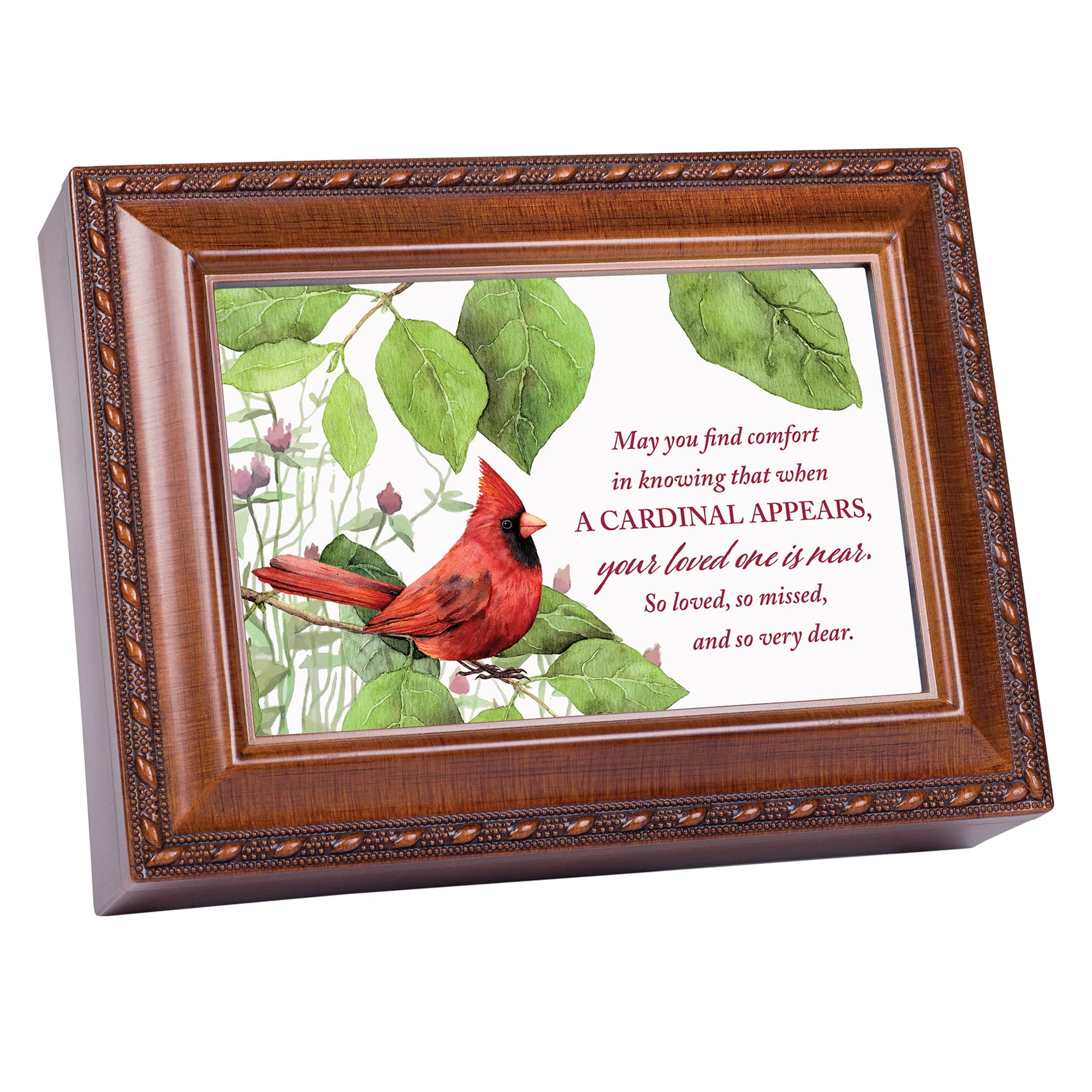 Comfort Cardinal Appears Woodgrain Jewelry Box Plays Wind Beneath My ...