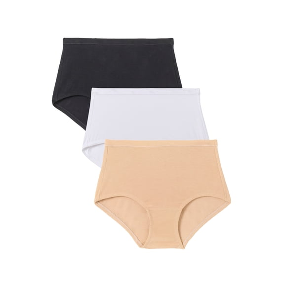 Comfort Choice Plus Size Cool Mesh Brief 3-Pack - Walmart.com