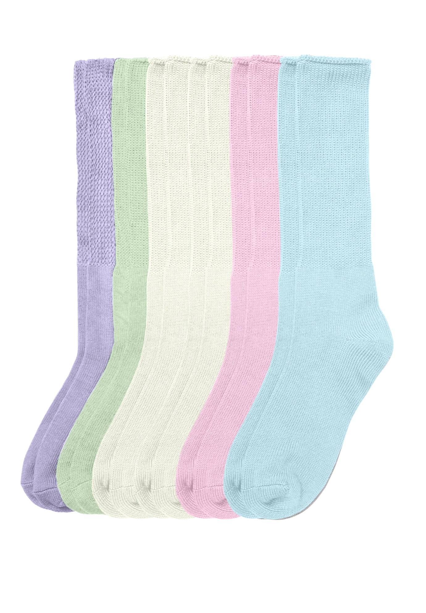 Comfort Choice Women's Plus Size 6-Pack Rib Knit Socks - Walmart.com
