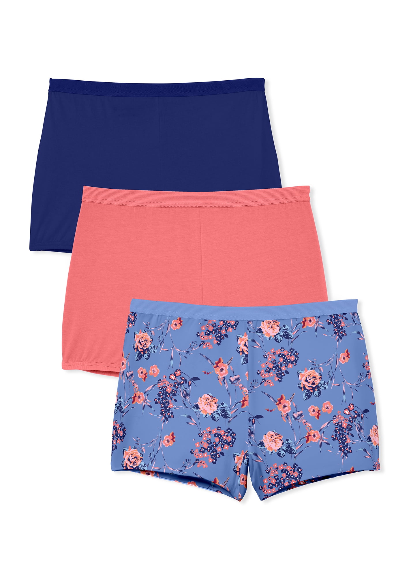 Comfort Choice Plus Size Boy Short 3-Pack - Walmart.com