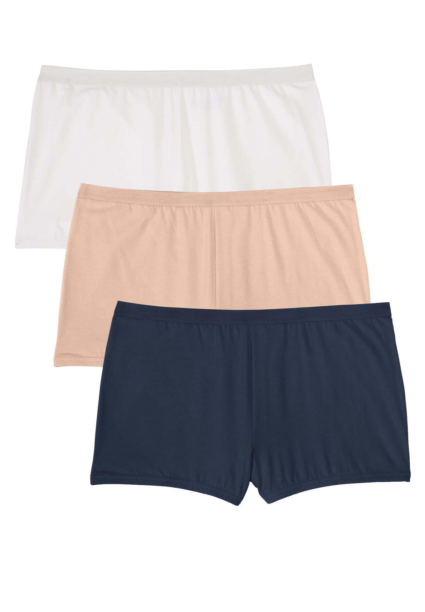 Comfort Choice Plus Size Boy Short 3-Pack - Walmart.com
