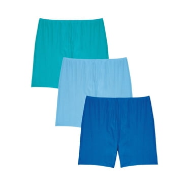 Comfort Choice Women's Plus Size Cotton Boxer 5-Pack - Walmart.com