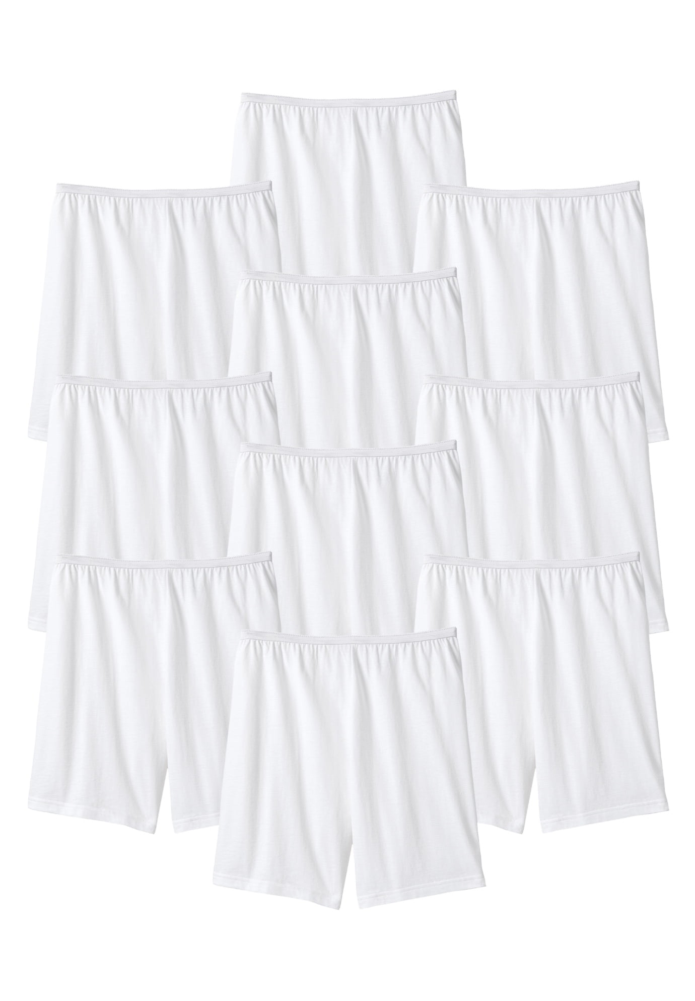 Comfort Choice Plus Size Cotton Boxer 10-Pack - Walmart.com
