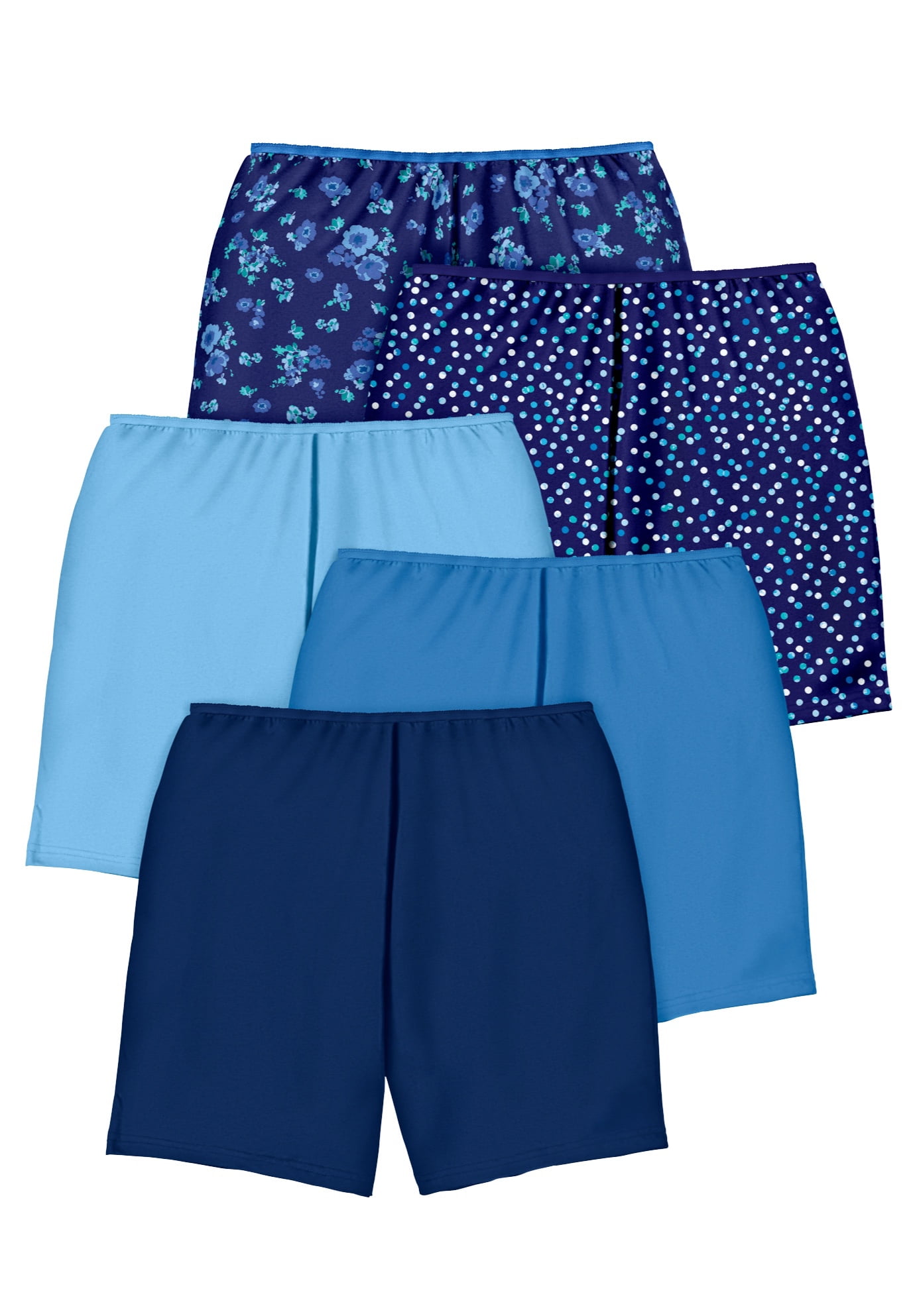Comfort Choice Women's Plus Size Cotton Boxer 5-Pack - Walmart.com