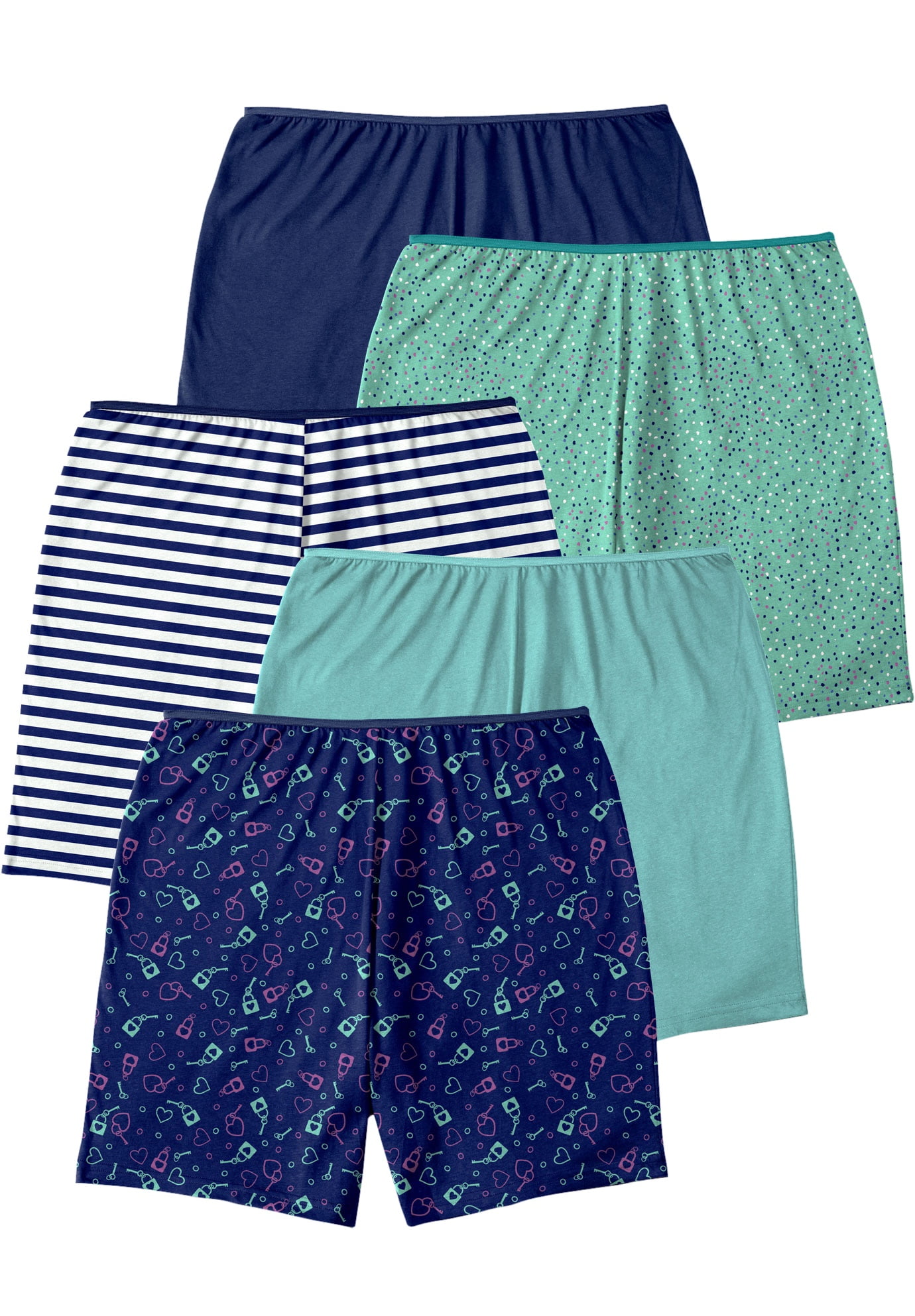 Comfort Choice Plus Size Cotton Boxer 5-Pack - Walmart.com
