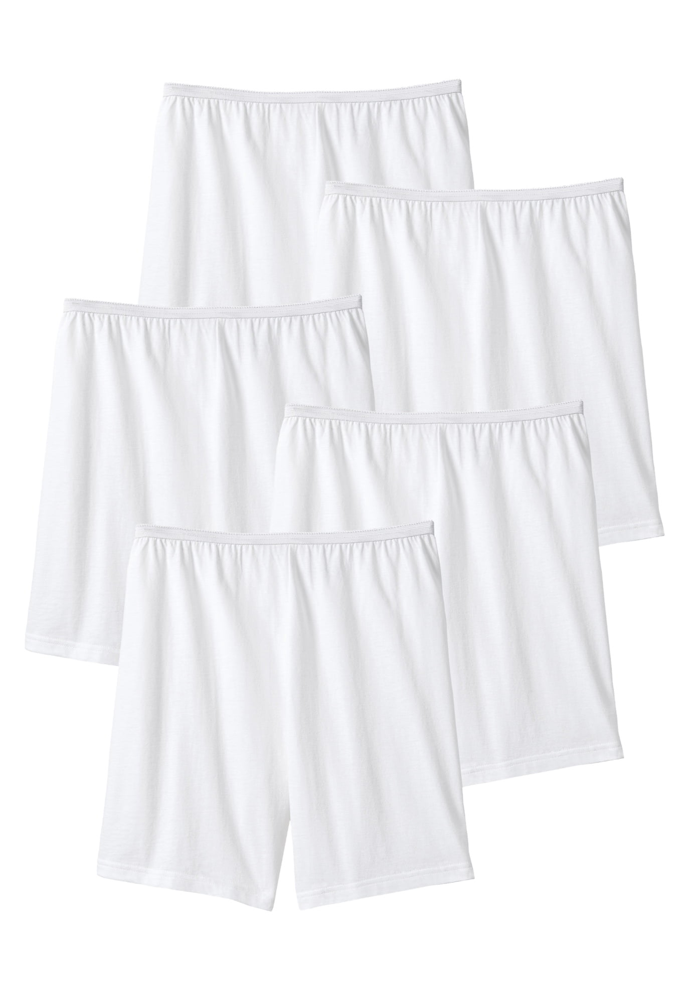 Comfort Choice Plus Size Cotton Boxer 5-Pack - Walmart.com