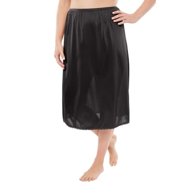 Women's Shadowline 1360X Plus Size Full Slip with Wide Lace (White 54 ...