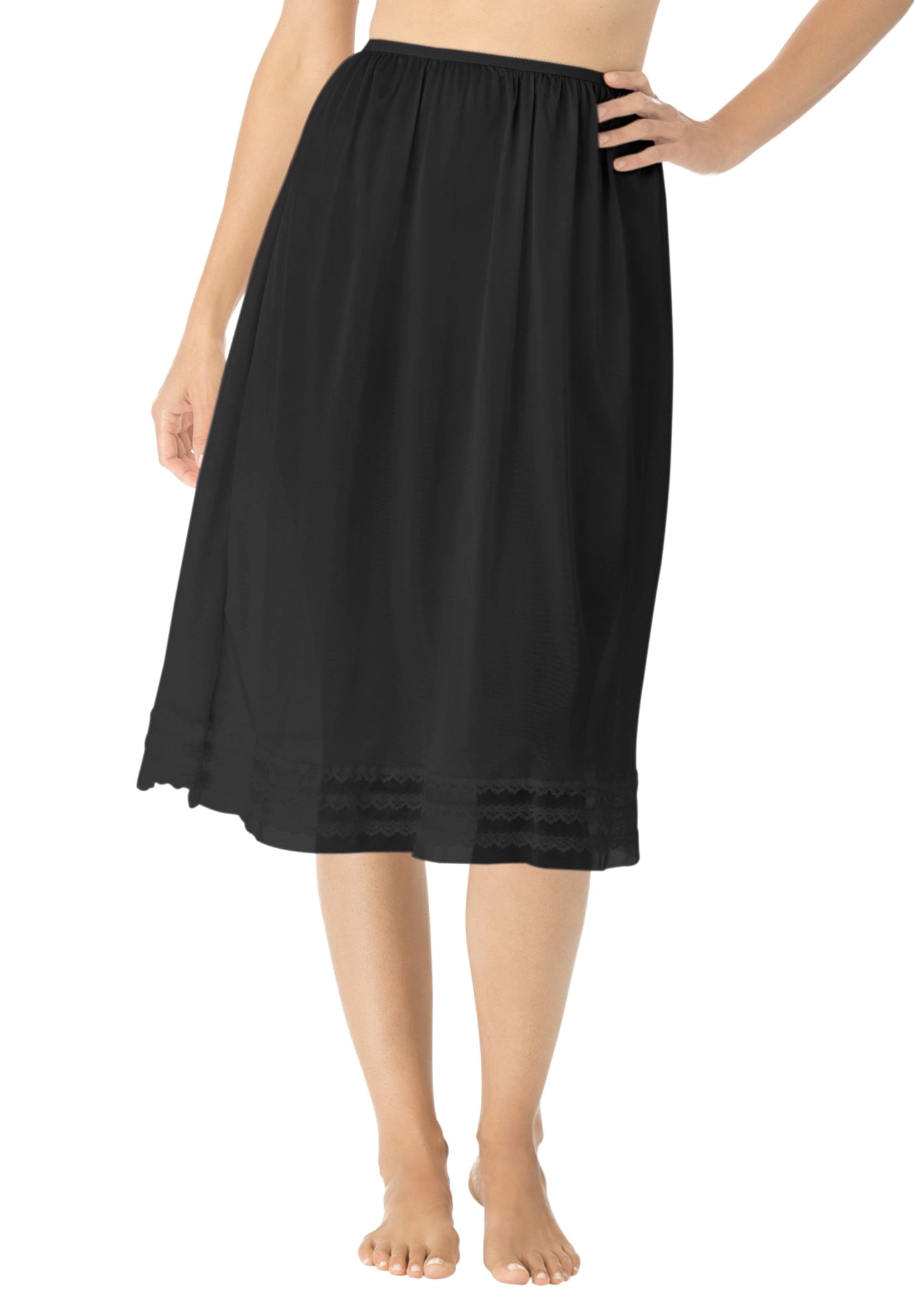 Comfort Choice Plus Size Snip-To-Fit Half Slip - Walmart.com