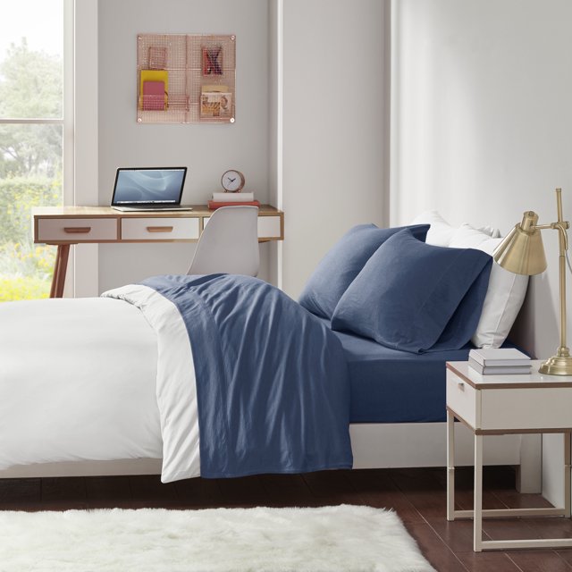 Comfort Classics Cotton Blend Jersey Knit Sheet Set - Walmart.com