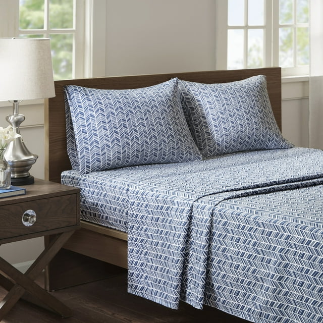 Comfort Classics Chevron Ultra Soft Microfiber Printed Sheet - Walmart.com