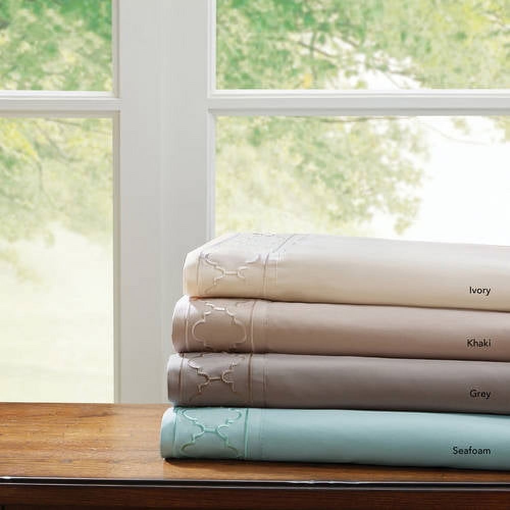 Comfort Classics Fretwork Embroidered Sheet Set - Walmart.com