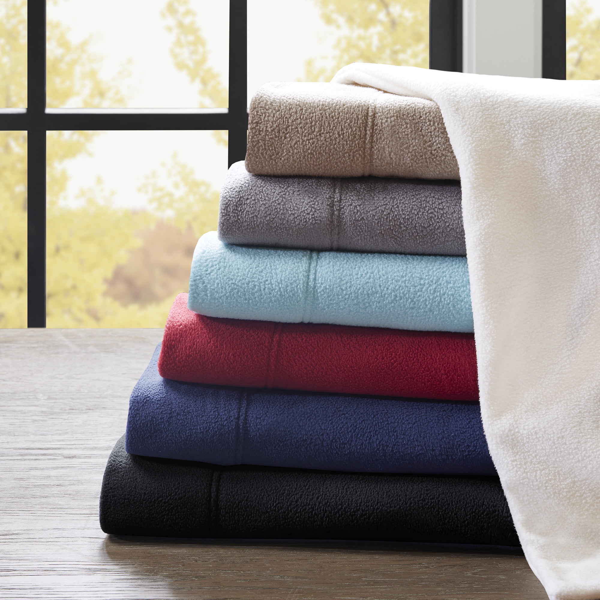 Comfort Classics Micro Fleece Anti-Pill Mink 4-Piece Sheet Set, Full ...