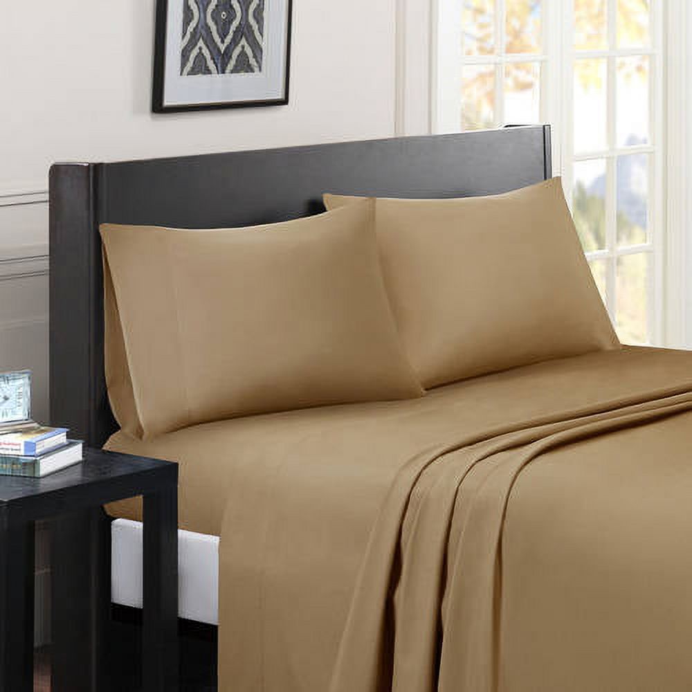 Comfort Classics Micro Splendor Solid Colored Sheet Set - Walmart.com