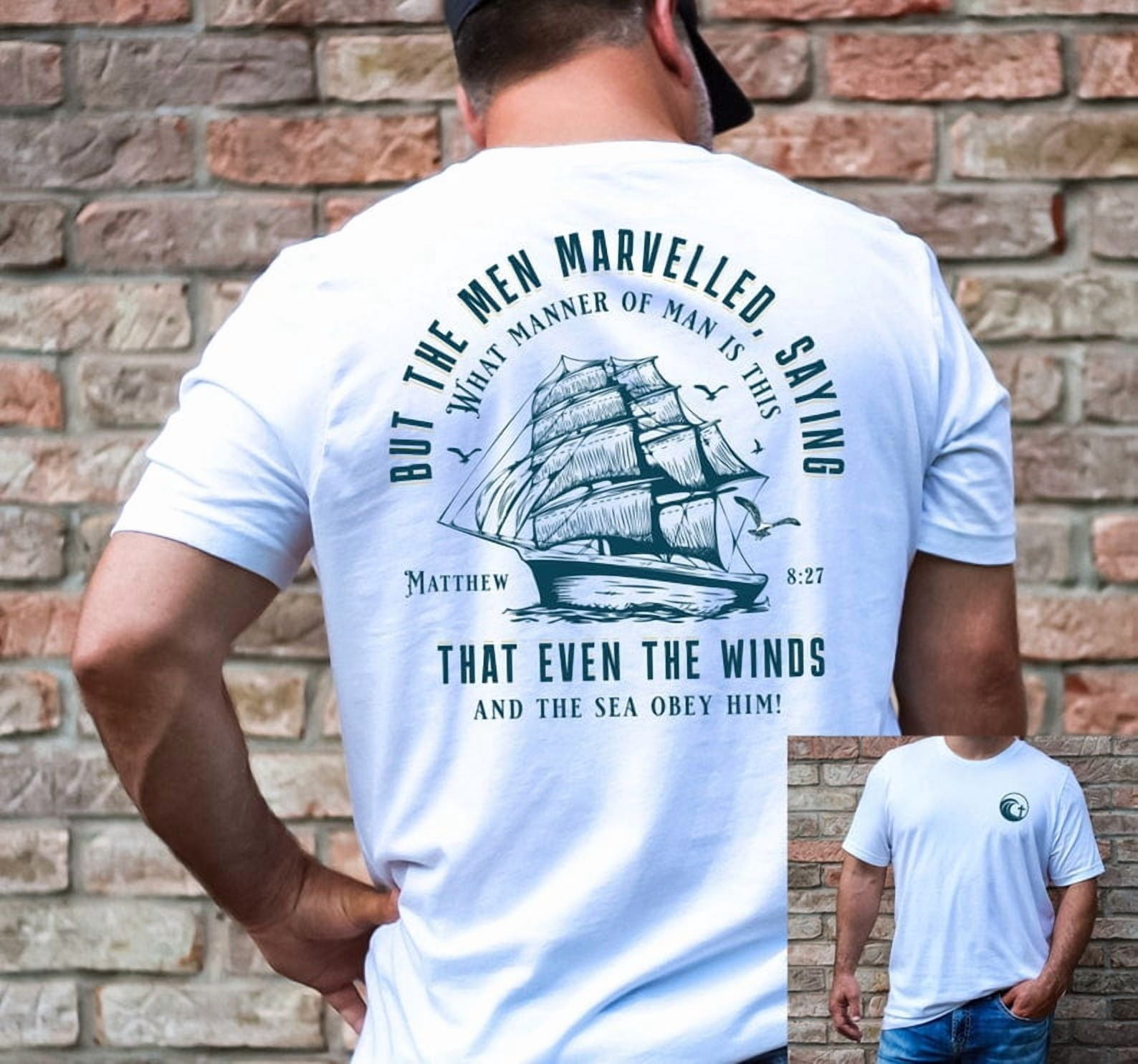 Comfort Color Christian Men's T-Shirt, Bible Verse Shirt for Him ...