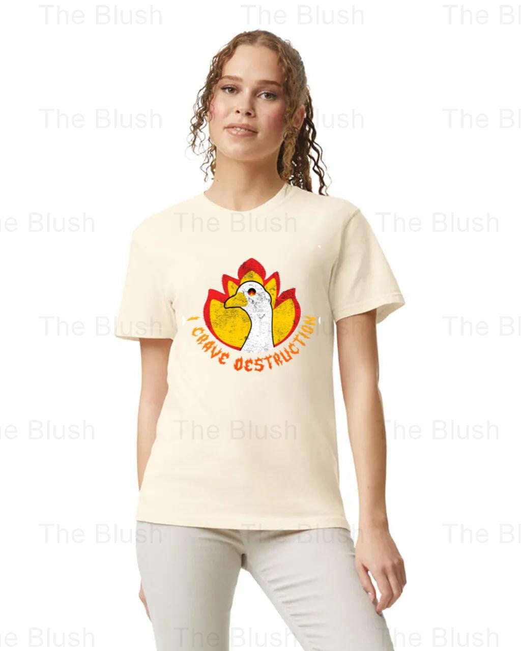 Comfort Color Crave Destruction T-shirt Silly Goose Meme Humor Design ...