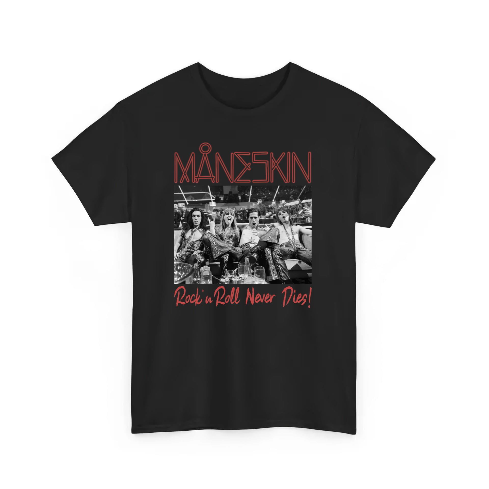 Comfort Color M®neskin Rock roll never dies shirt, Maneskin tour Shirt, 2024 M®neskin ,M®neskin ...