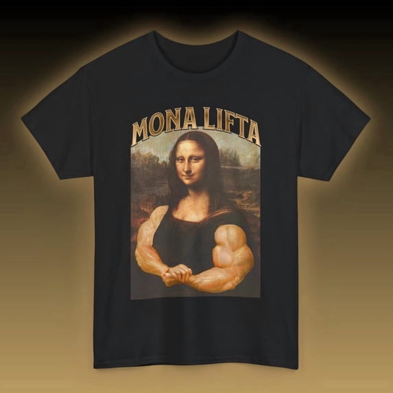 Comfort Color Mona Lifta T-Shirt, Bodybuilding Shirts, Funny Gym Shirt ...
