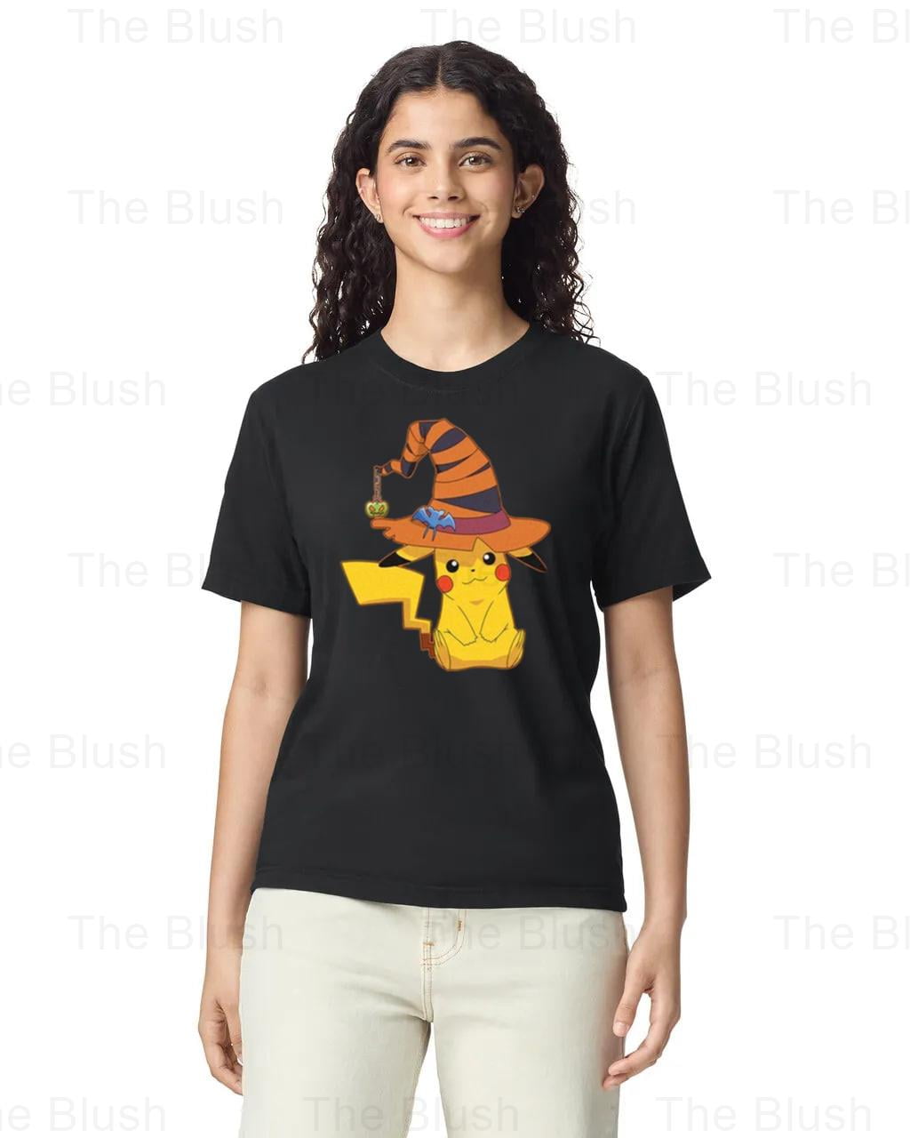 Comfort Color Pikachu Halloween Witch T-shirt Spooky Pokemon Holiday ...