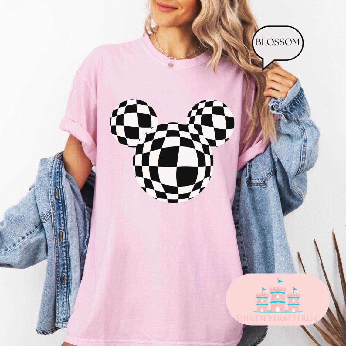 Comfort Color® Retro Disney Shirts, Mickey Checkered Shirt, Family ...