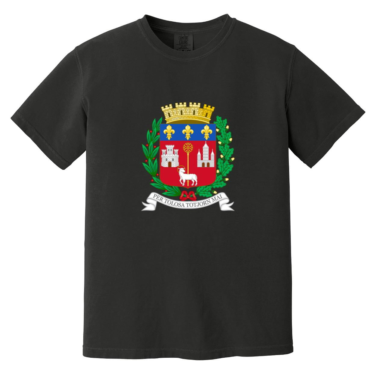 Comfort Color T-shirt Toulouse French Crest Historic City Style, for ...