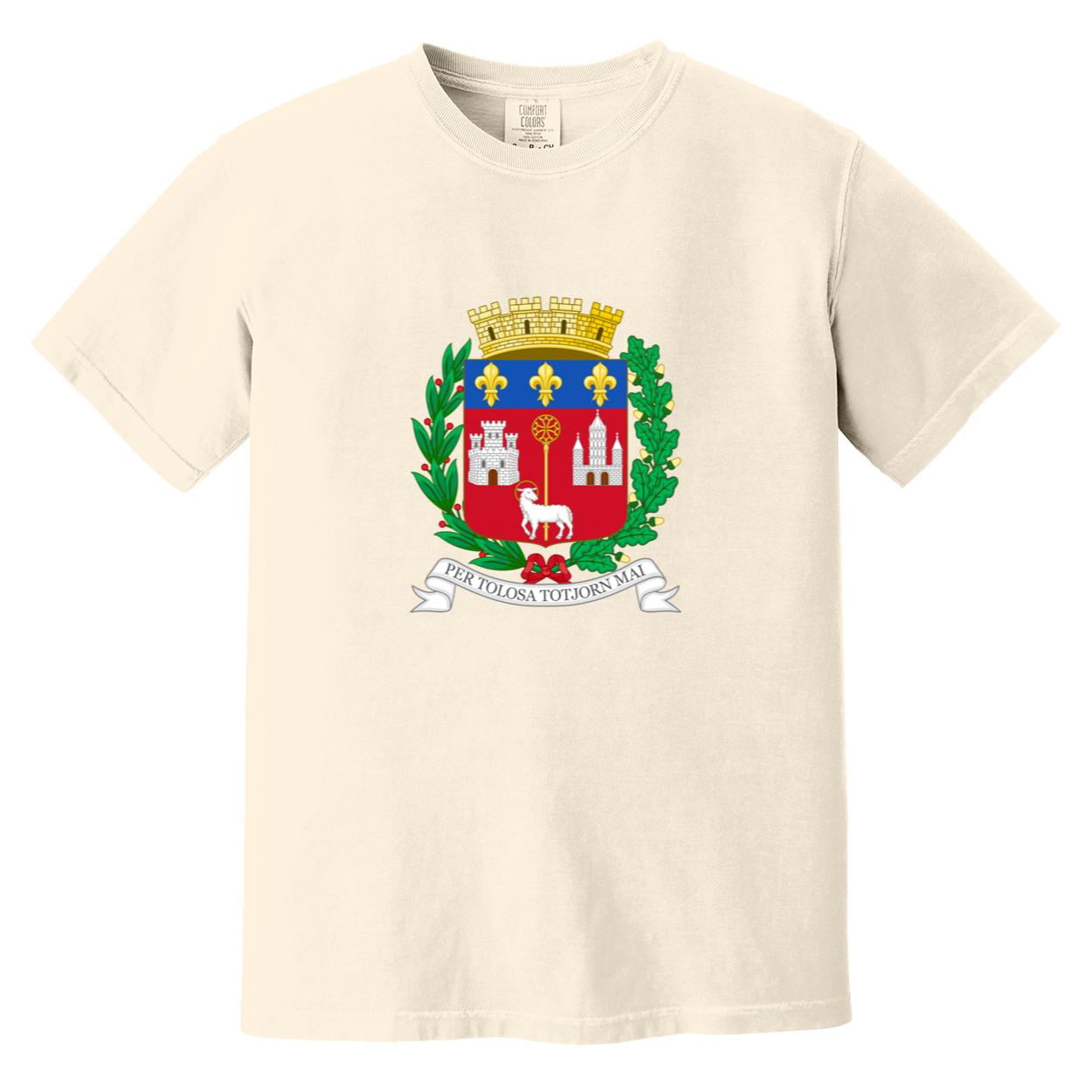 Comfort Color T-shirt Toulouse French Crest Historic City Style, for ...
