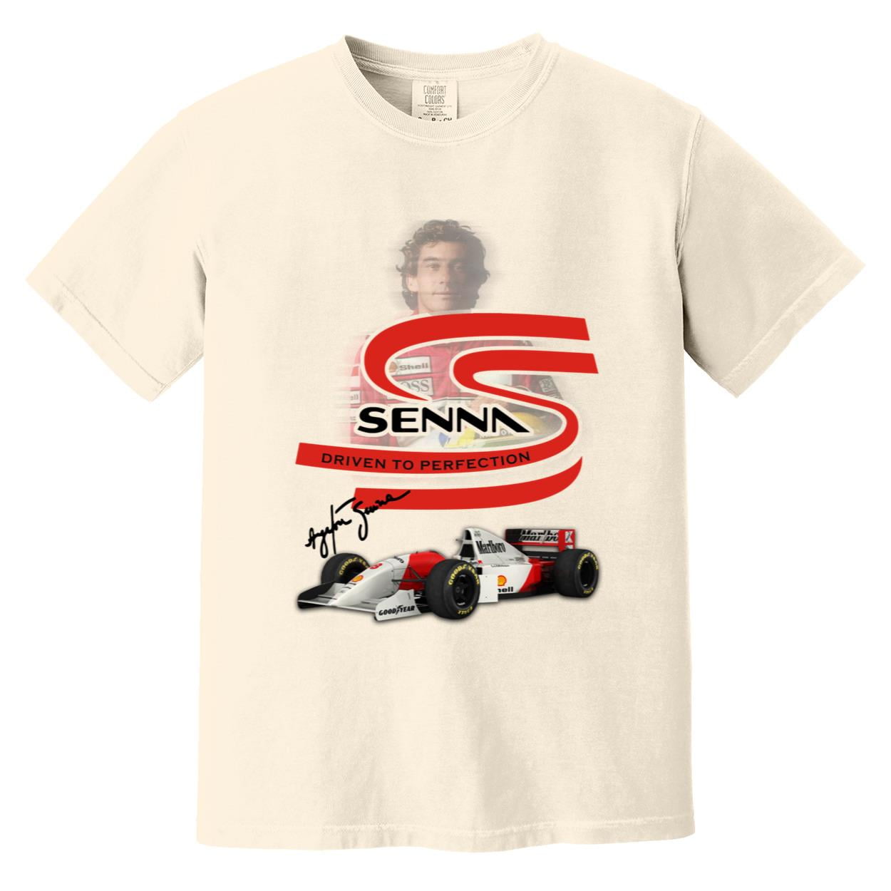 Comfort Color T-shirt Two-Sided Ayrton Senna Heroic Racing Graphic, for ...